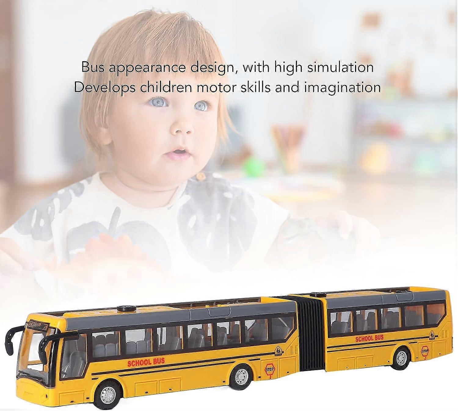 Focket 1:48 City Bus, Remote Control Bus Metro Articulated Electric Bus ...