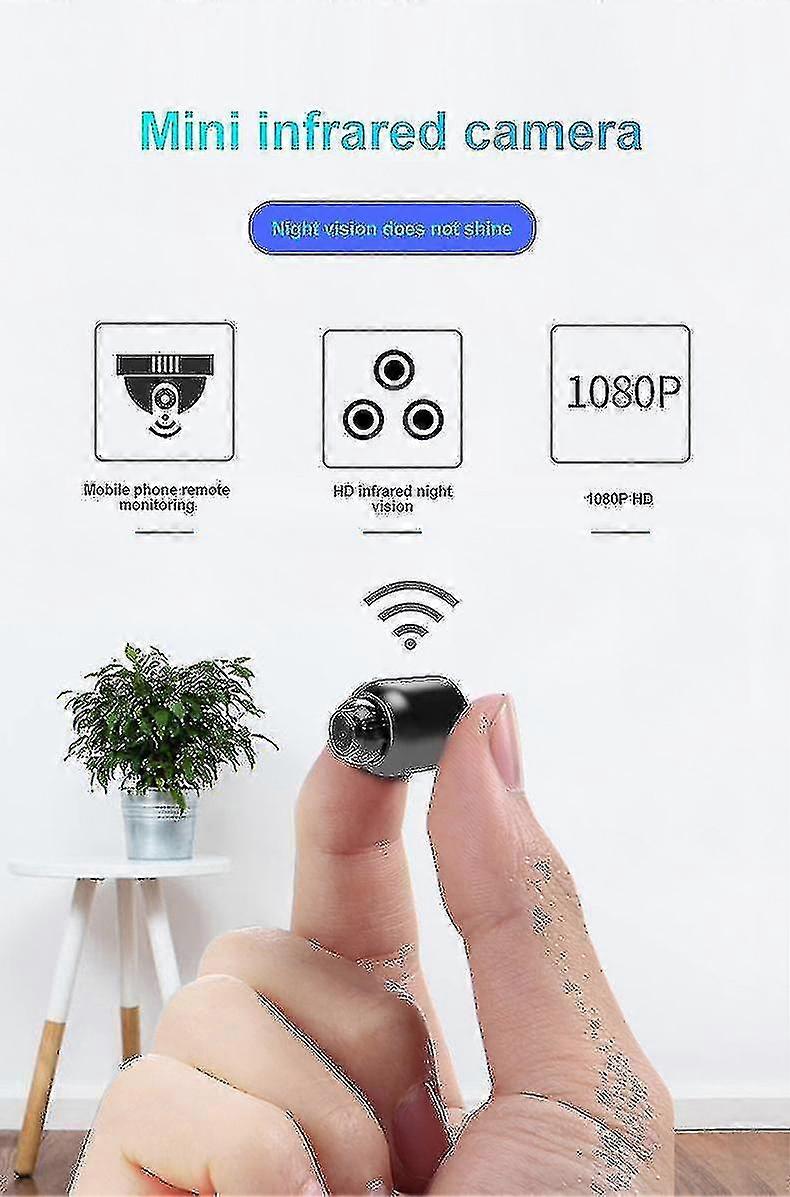 Wireless IP Camera 1080P HD Mini Camera with Night Vision for Remote ...