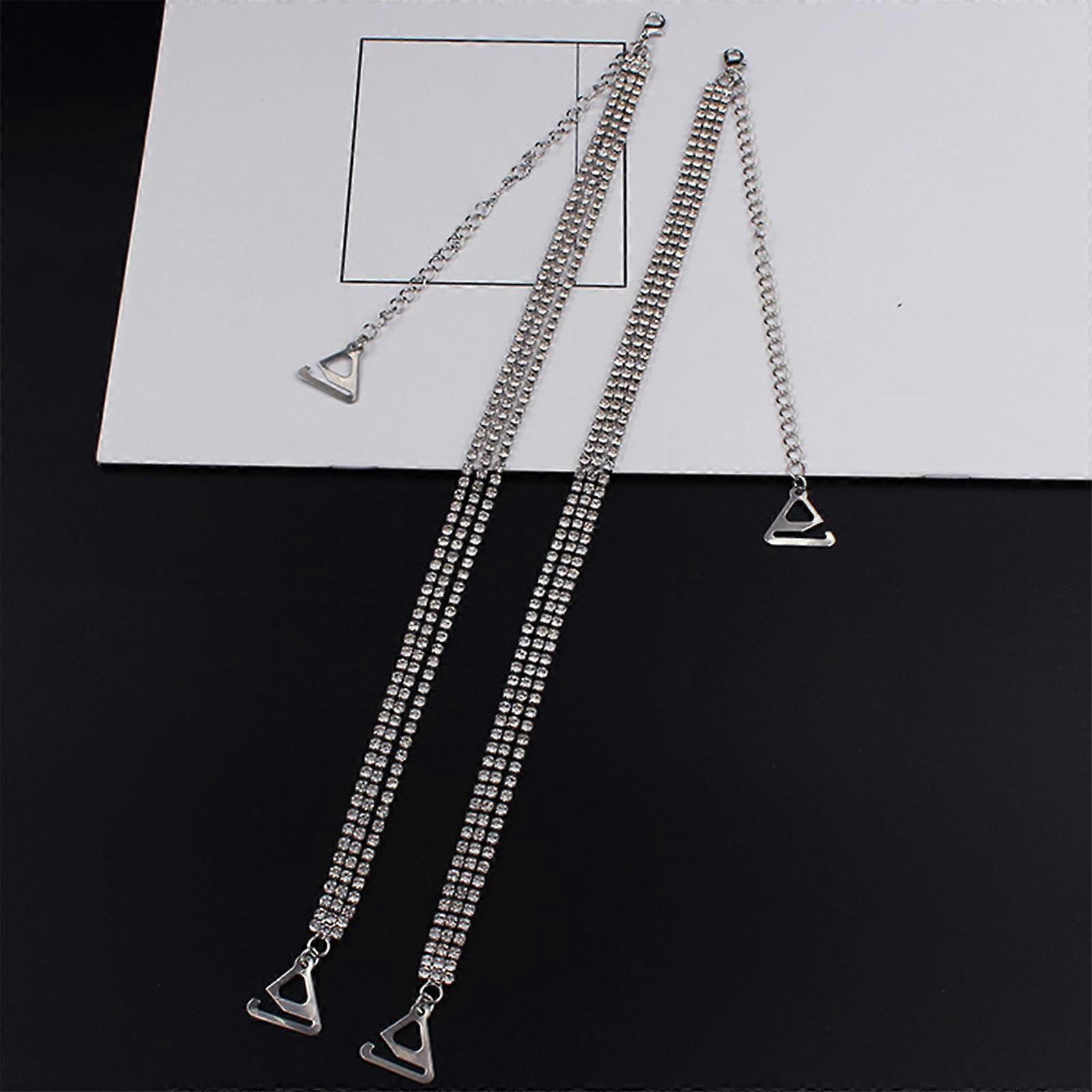Rhinestone Bra Strap Invisible Shoulder Strap Adjustable Non Slip Bra ...