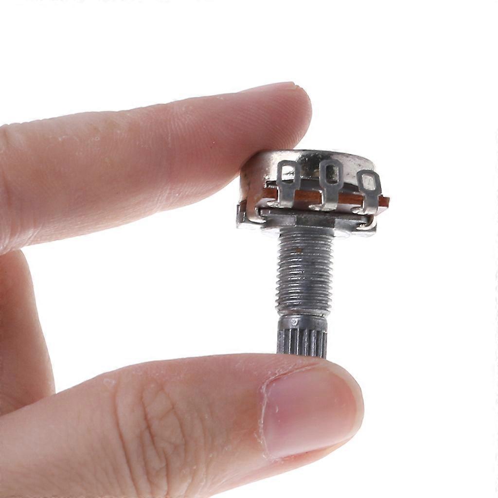A25K Potentiometer Splined Pot Electric Guitar Bass Effect Amp Tone ...