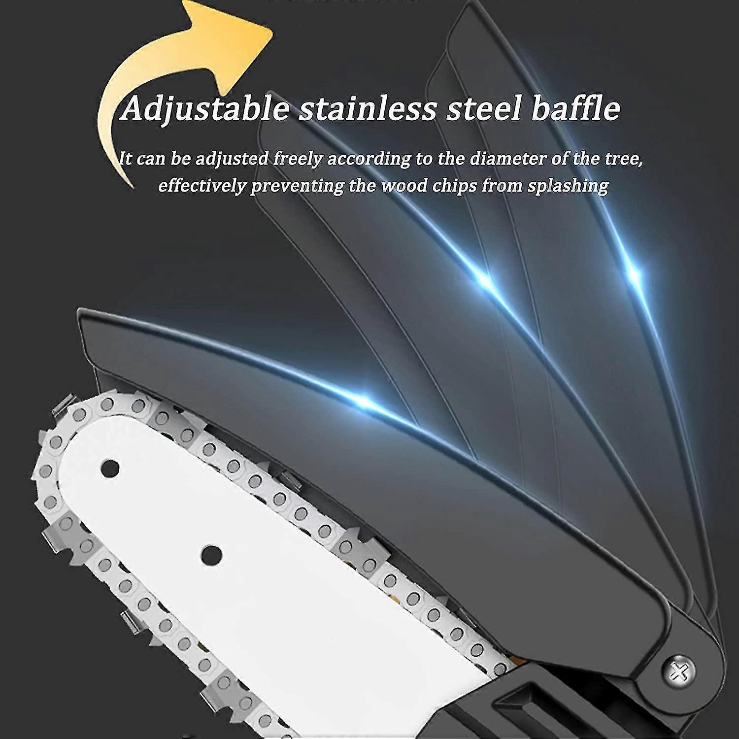 Cordless Portable Mini Chainsaw, 4 Inch 21v Rechargeable Electric ...