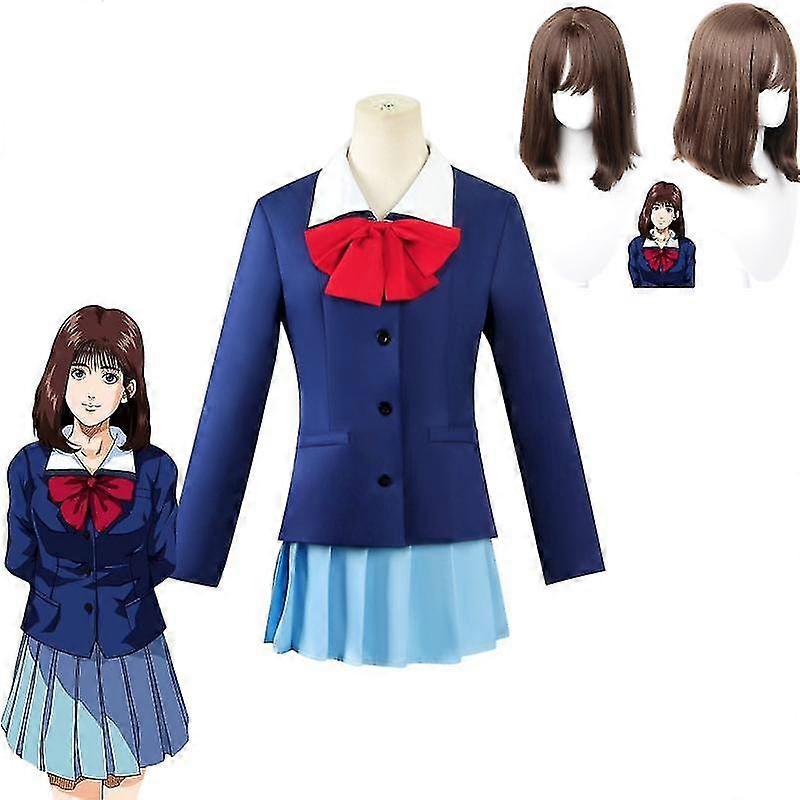 Comic Anime Slam Dunk Haruko Akagi Cosplay Jk School Wigs Bow Sexy ...