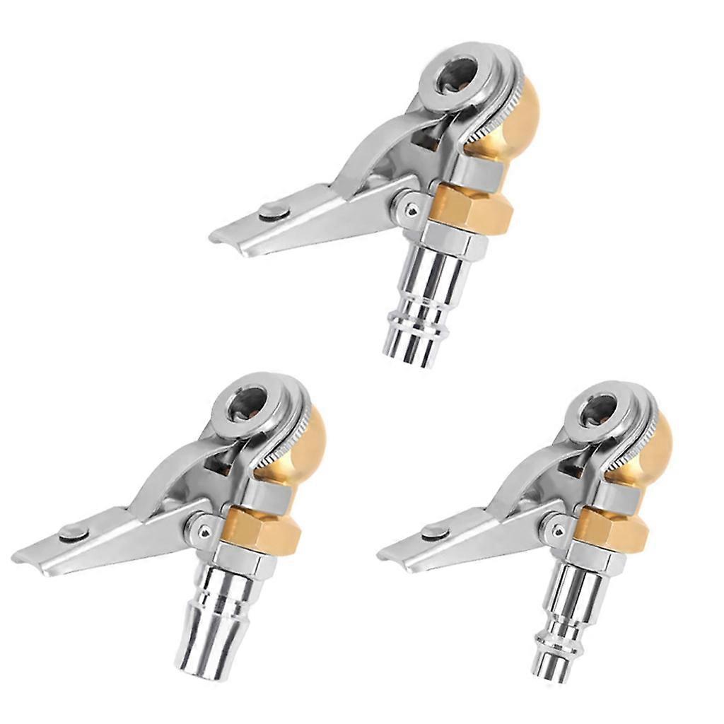 Air Chuck Tyre Inflator Gauge Fitting Air Chuck Inflator Hose Barb ...