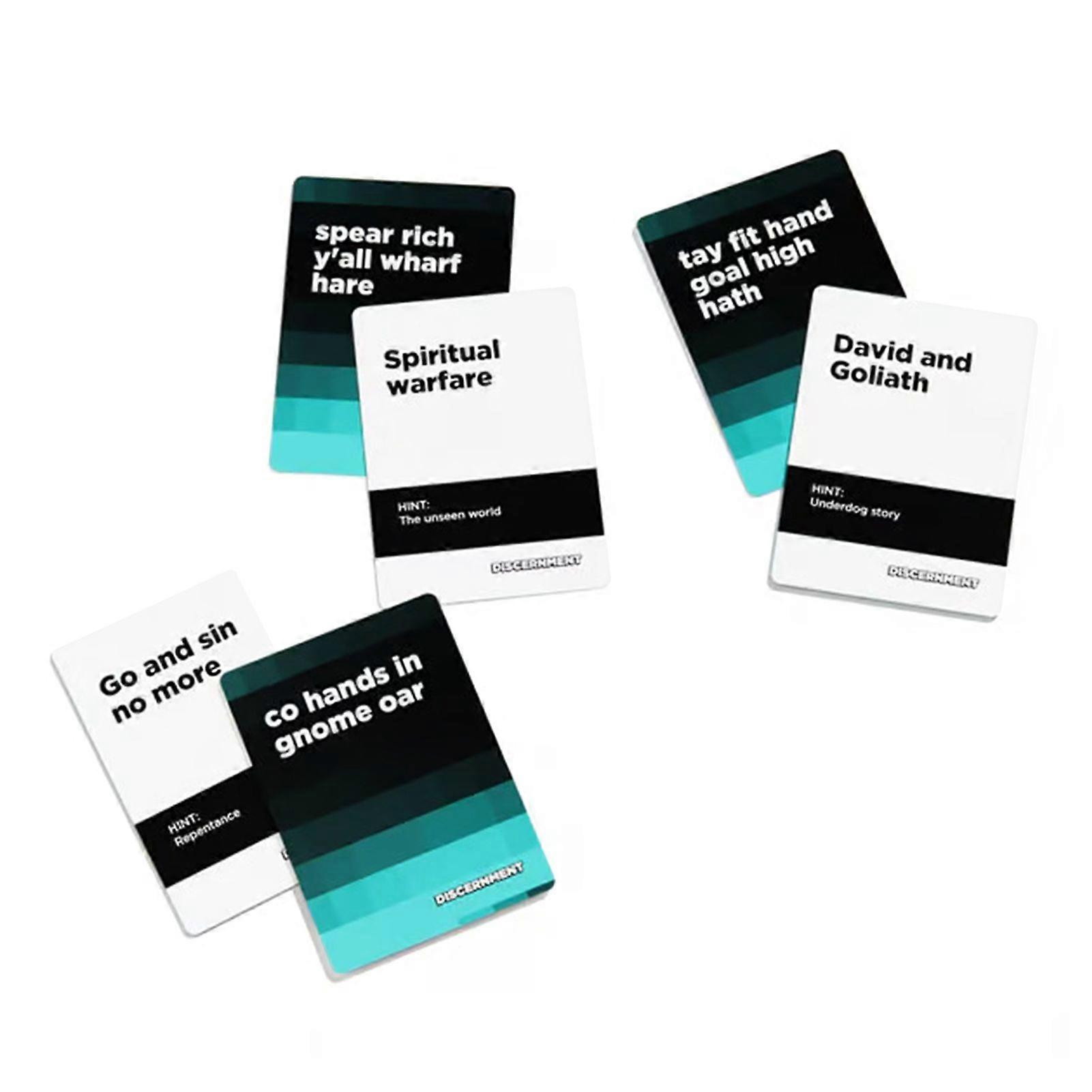 Discernment Cards Game Guessing Bible Christian Phrases Fun Game for ...