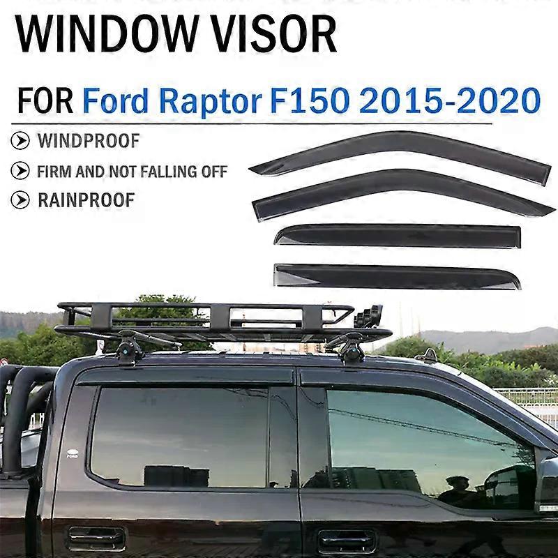 Applies to 2015-2020 FOR Ford Raptor F150 F-150 Window Visor Deflector ...