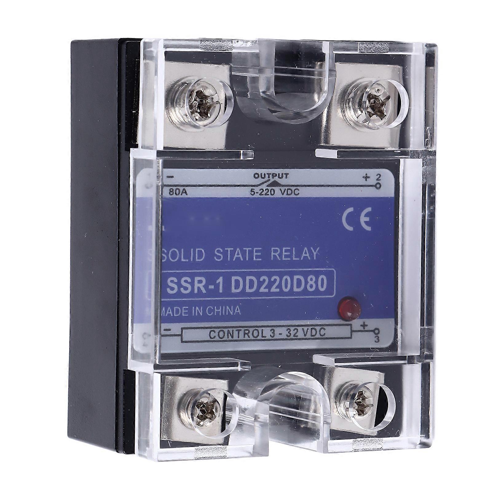 DC to DC Single Phase Solid State Relay 3‑32VDC Input 5‑220VDC Load SSR ...