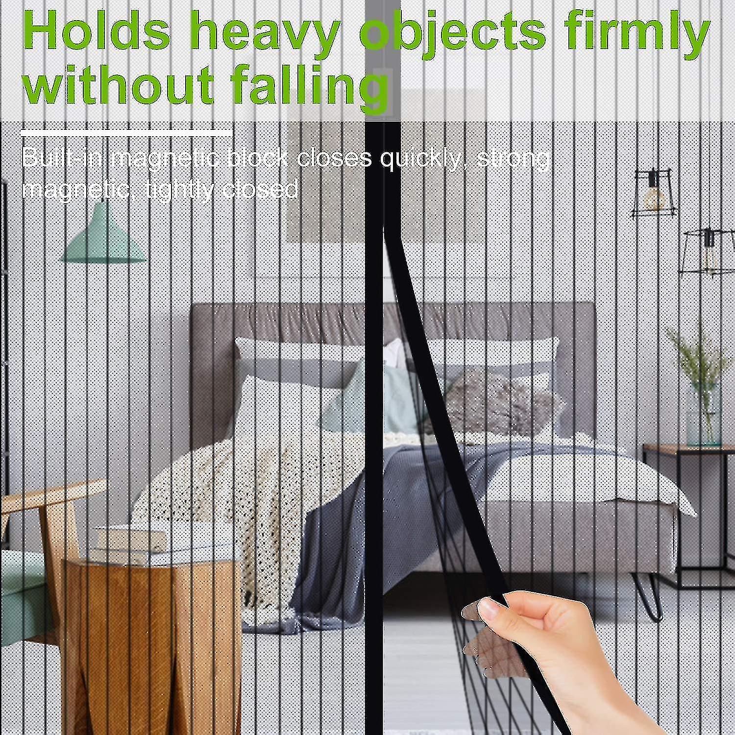 Magnetic Fly Screen Magnetic Fly Curtain Automatically Closing Door ...
