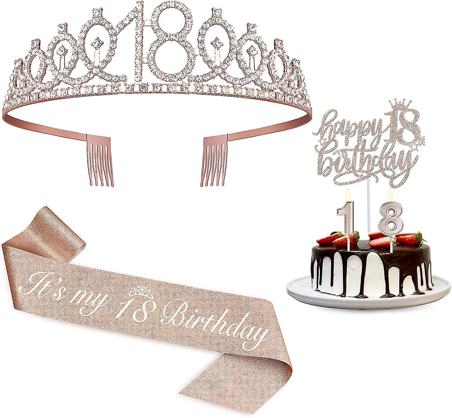 18th Birthday Decorations For Girls, Including 18th Birthday Sash ...