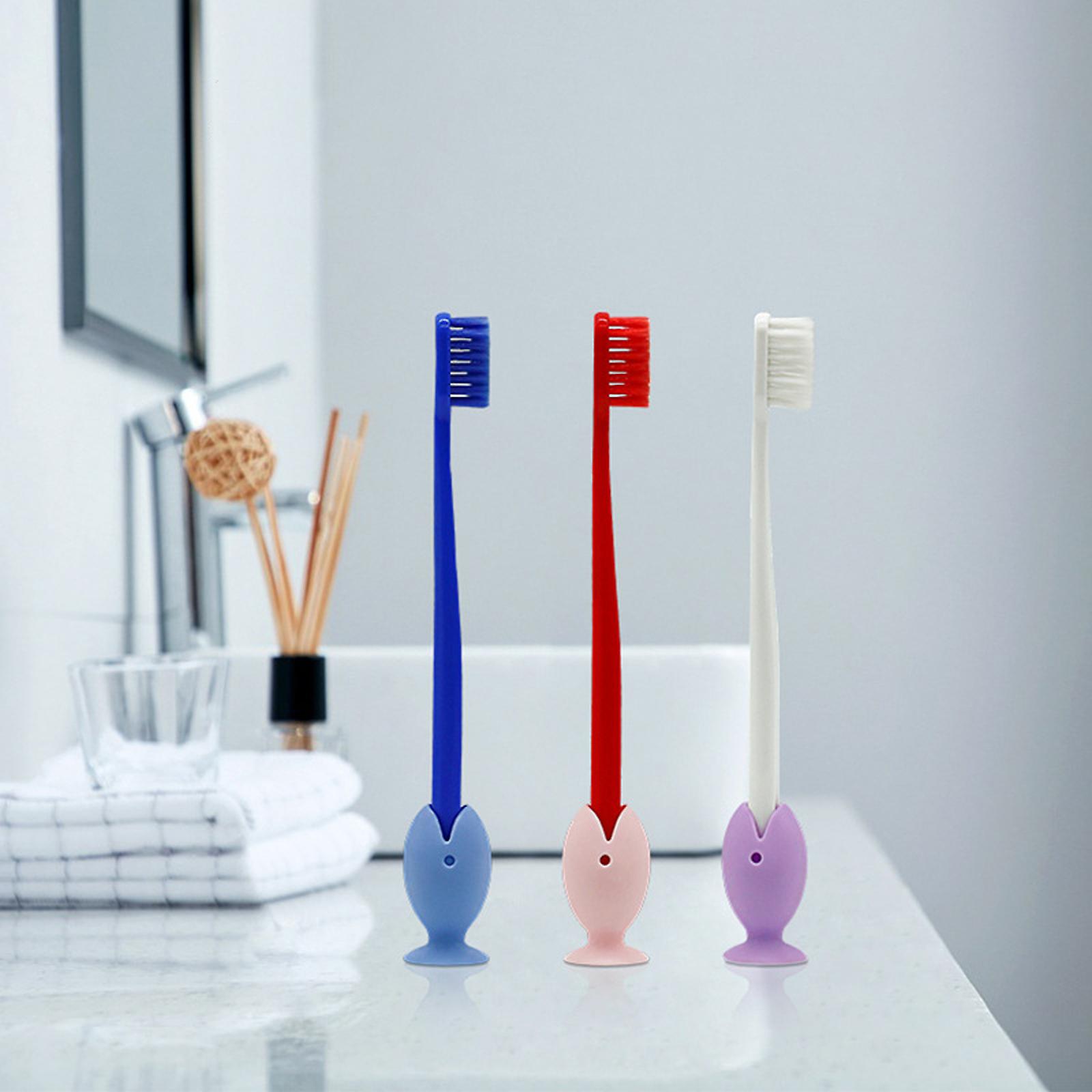 Standing Tooth Brush Cover-Cap Stand Cartoon Fish Toothbrush Holder for ...