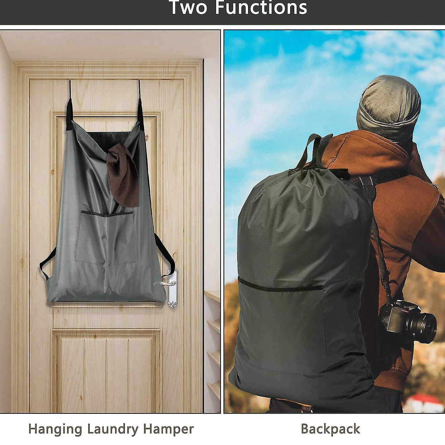 Lar Laundry Hanging Bag Backpack With Shoulder S, Big Duty Laundry Bag ...