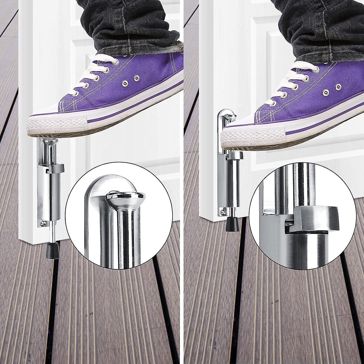 Door Stoppers,outdoor Door Stop,foot Spring Loaded Easily Step-on Door ...