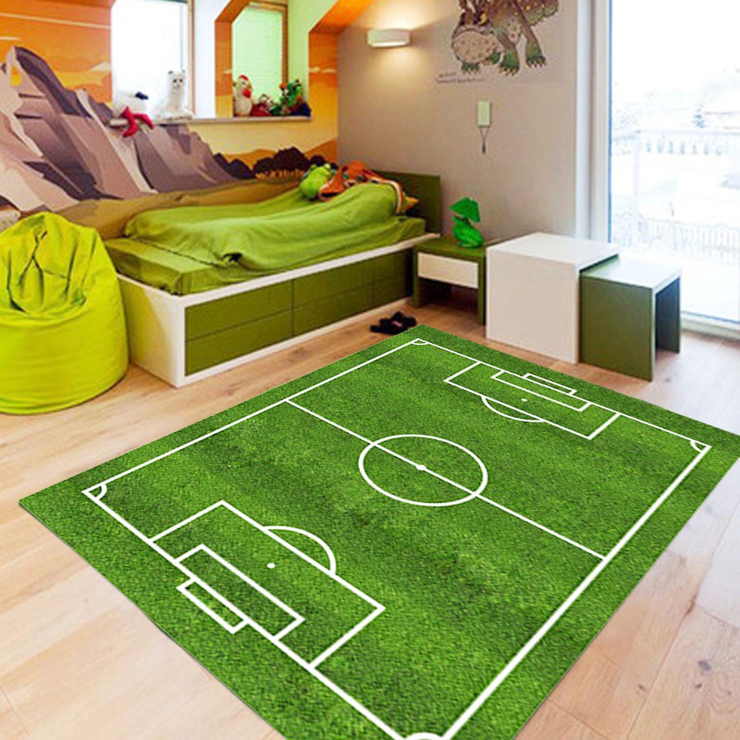 Football Carpet Interesting Sports Scene Design Machine Playing ...