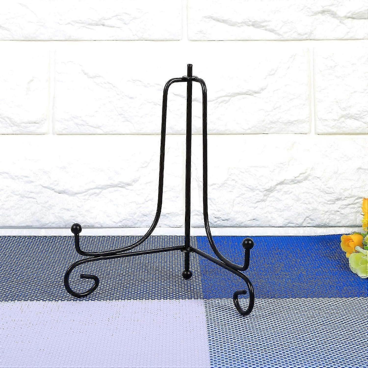 Easel Plate Display Stand, Black Iron Display Stand Plate Holder, Photo ...
