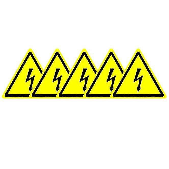 Set Of 5 Stickers Displaying Iso Safety Label International Warning ...