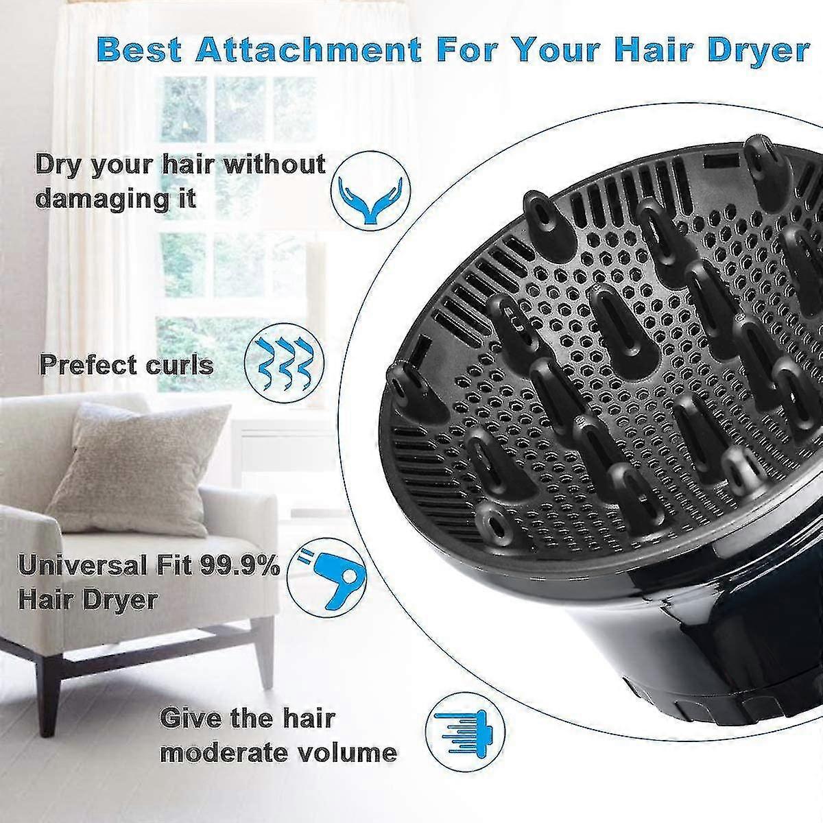 Hair Diffuser Universal Hair Diffuser For Curly Hair And Natural Hair ...