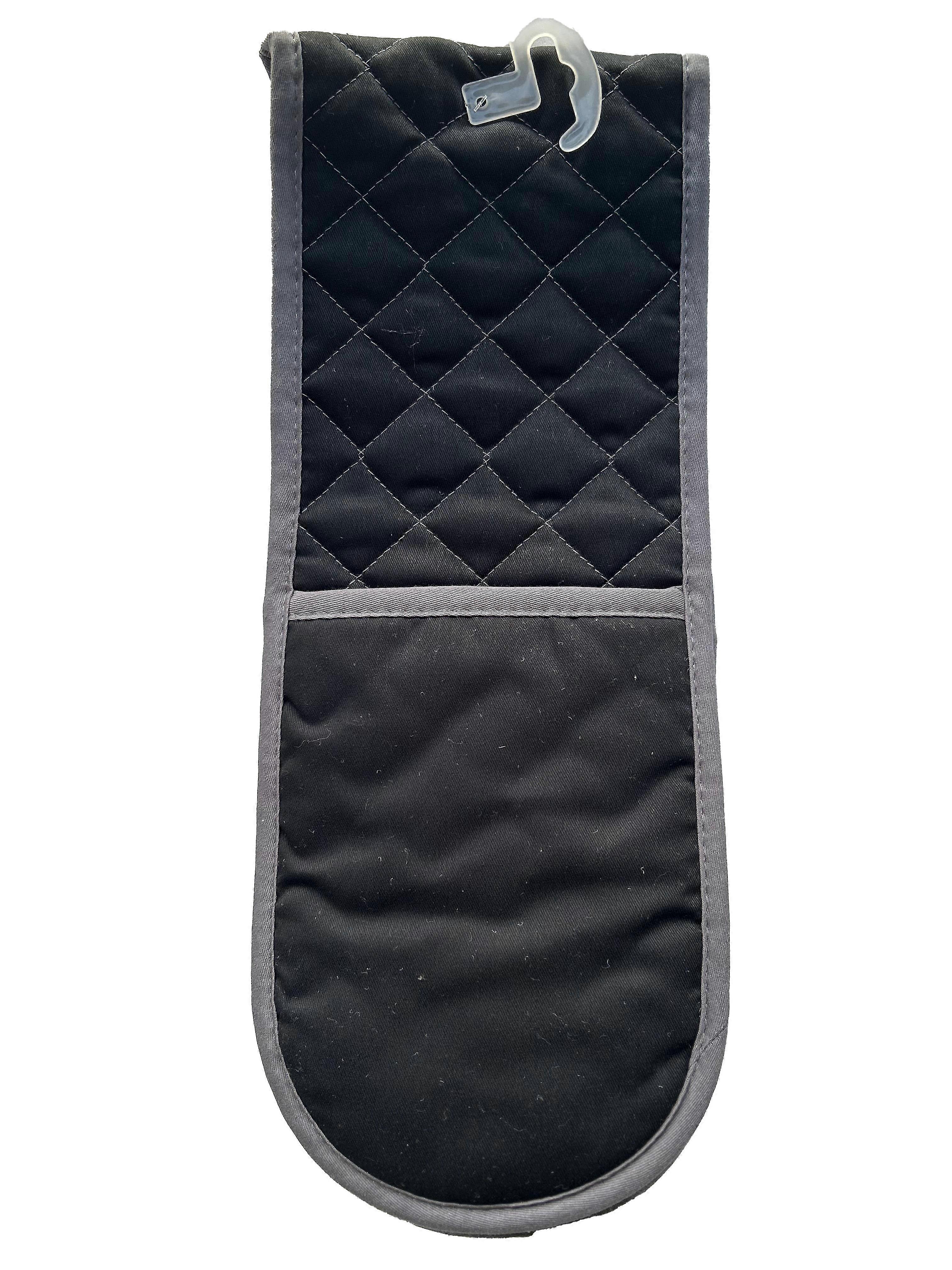 Country Club Chef Double Oven Glove Black | Fruugo UK