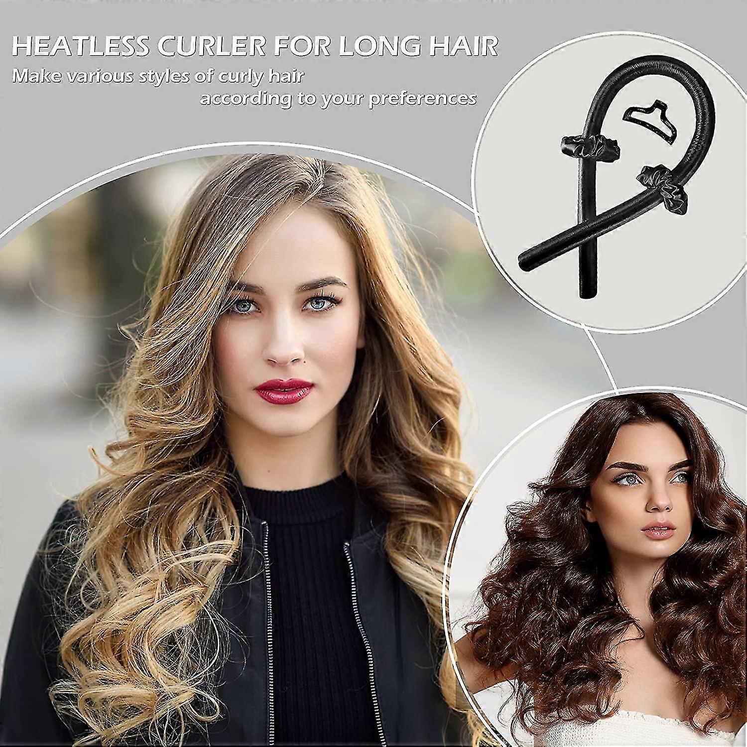 Heatless Hair Curlers Rollers, No Heat Headband Overnight Sleep Styler ...