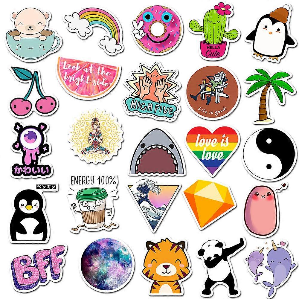 50 Pack of Stickers - Cute Mix multicolour | Fruugo UK