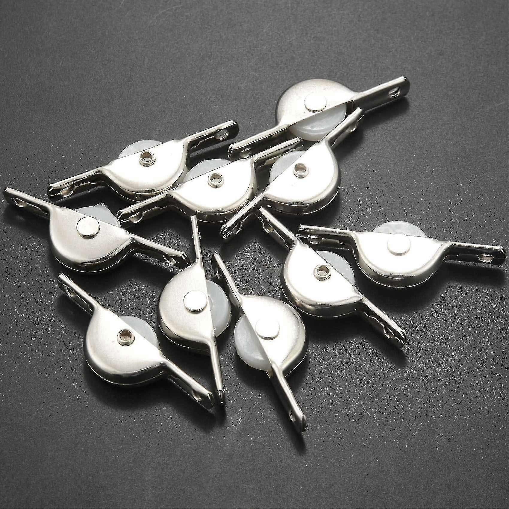10pcs Door Cupboard Drawer Bin Single Nylon Sliding Pulley Wheel ...