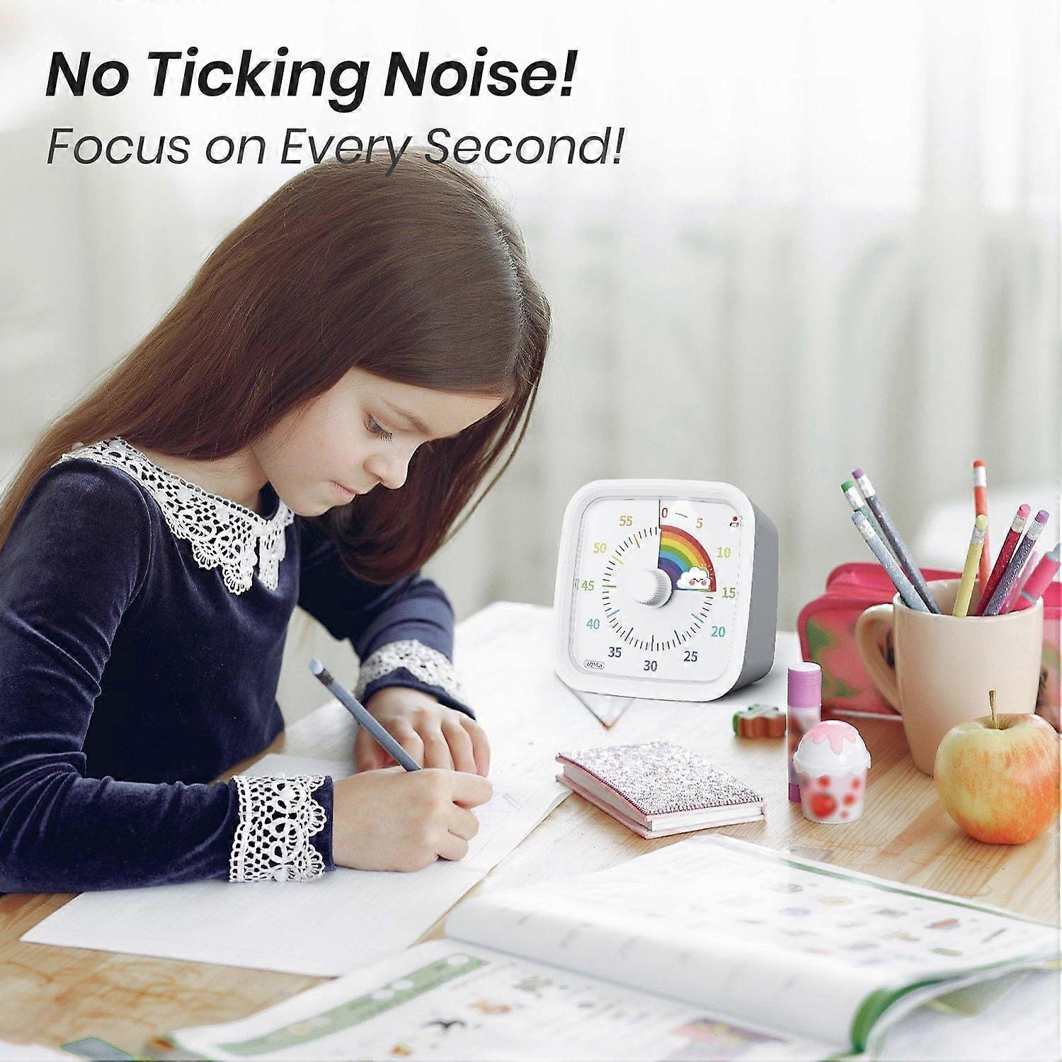 Vt01 Visual Timer With Protective Case Rainbow Disk 60 Minute Countdown