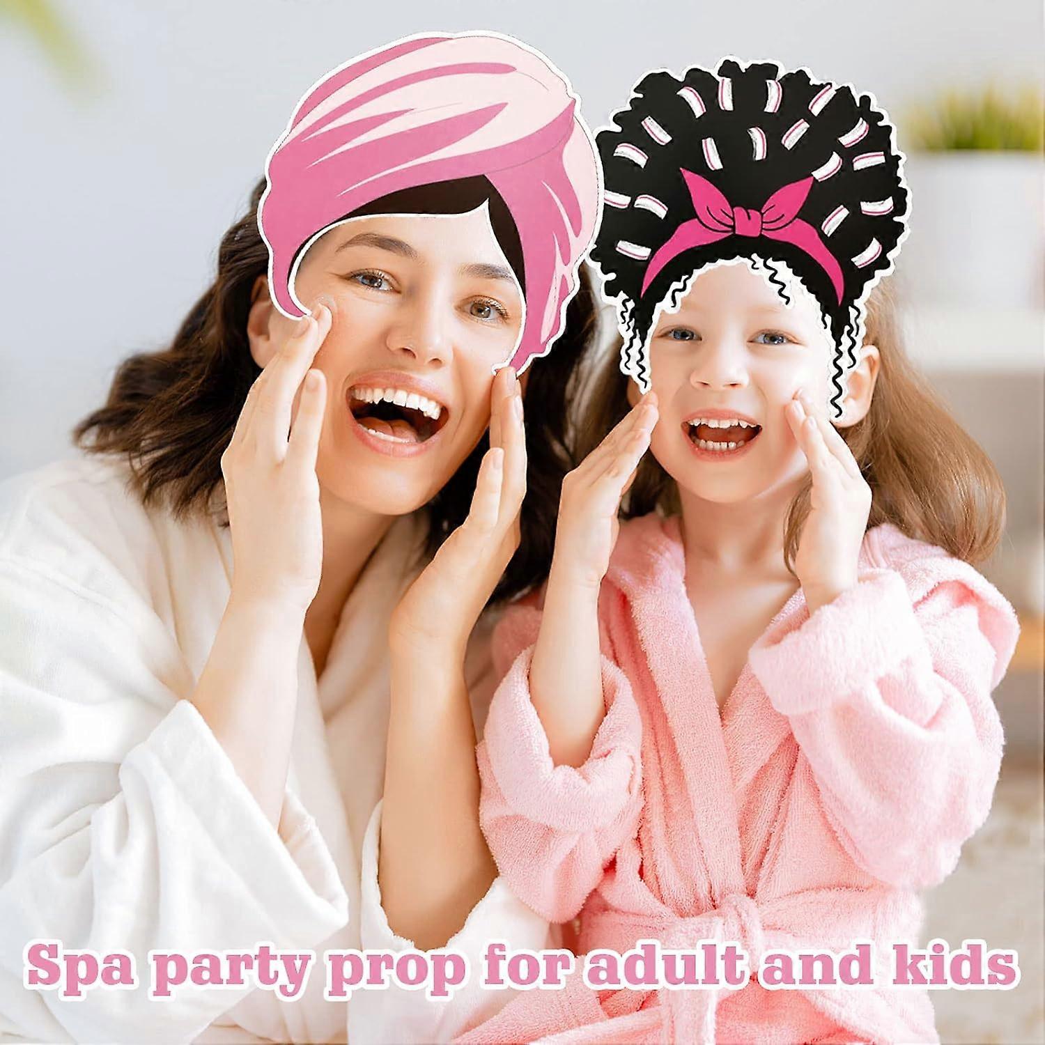 26 PCS Spa Party Photo Booth Props, Kids Spa Party Supplies for Girls ...