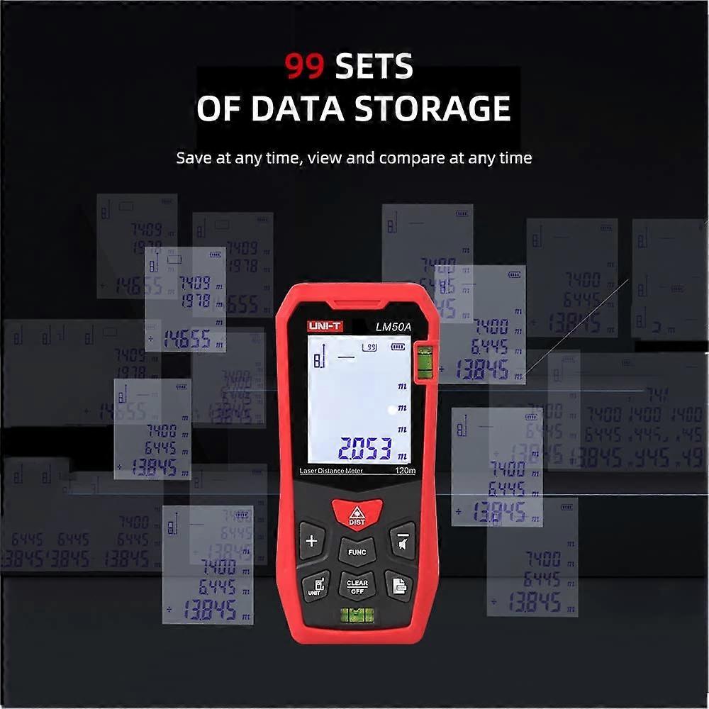 LM50A Laser Distance Meter, 50m Handheld Portable Laser Distance Meter ...