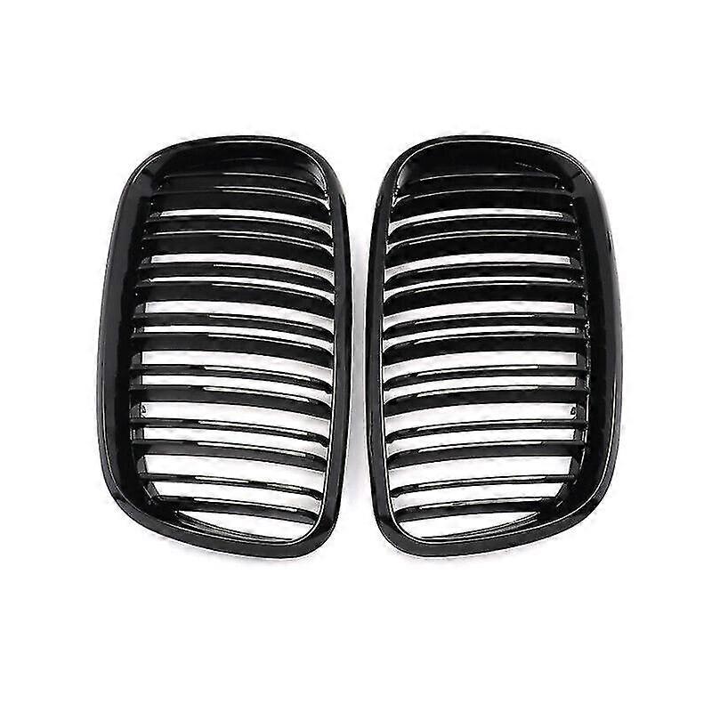 Pair Double Slat Front Bumper Grill For Bmw X5 X6 E70 E71 X5m X6m 2007 ...