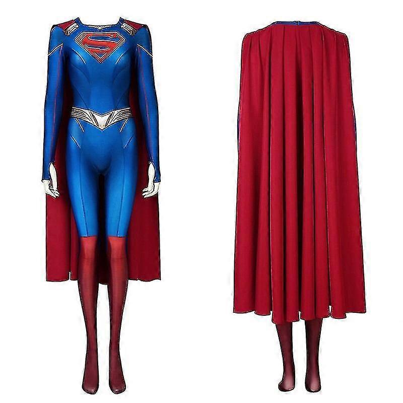 Superhero Womens Supergirl Kara Zor E Girl Of Steel Cosplay Costume ...