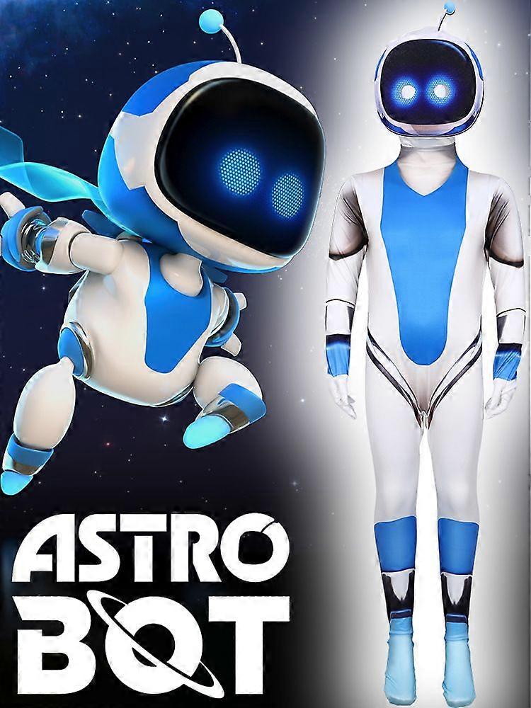 Astro Bot Cosplay Costume Jumpsuit Party Fancy Dress Bodysuit | Fruugo UK