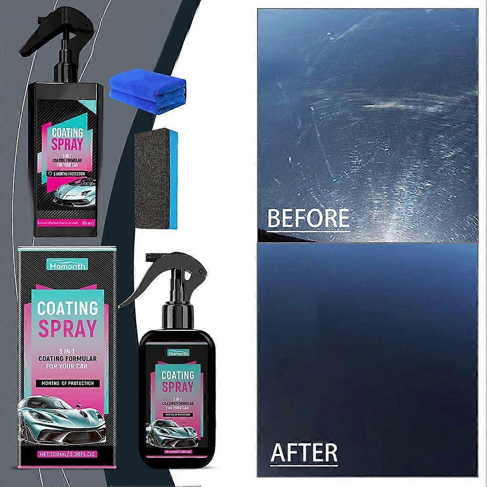 3 in 1 Ceramic Car Coating Spray 100ml Car Scratch Repair Nanos Spray ...