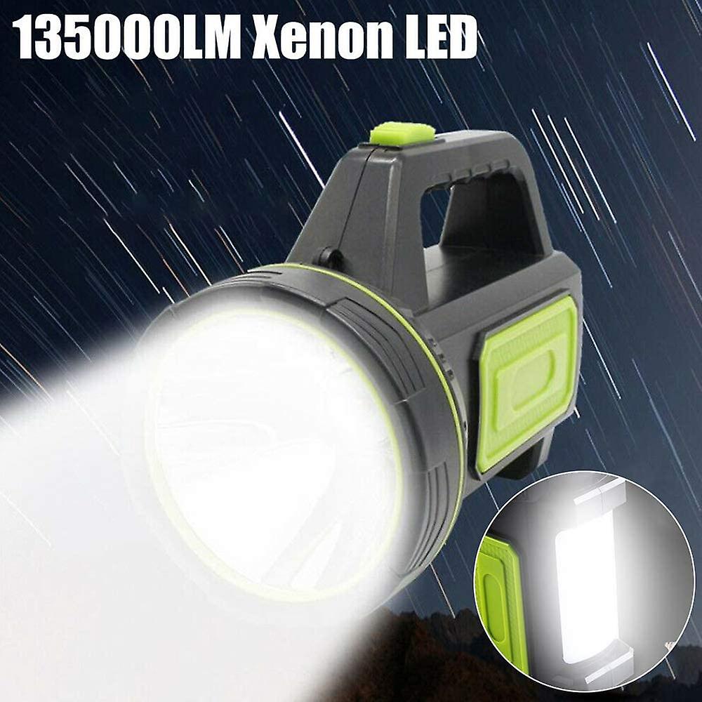 Ultra Powerful 18650 Lumens Usb Rechargeable Led Flashlight With Side ...