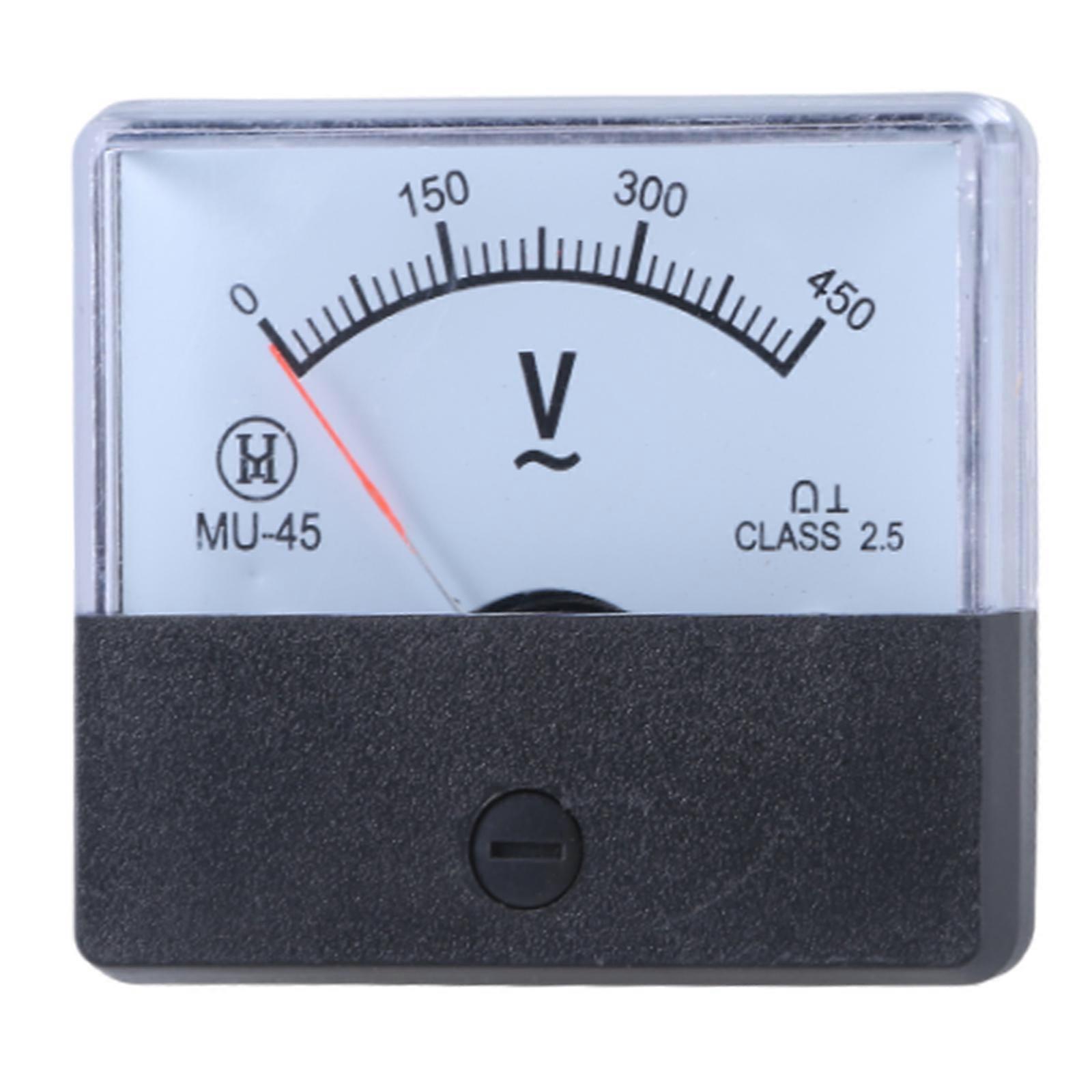 Voltmeter forAlternating Current Square/Round Analog Needle Panel Meter AC0-300Volt AC0-450V ...