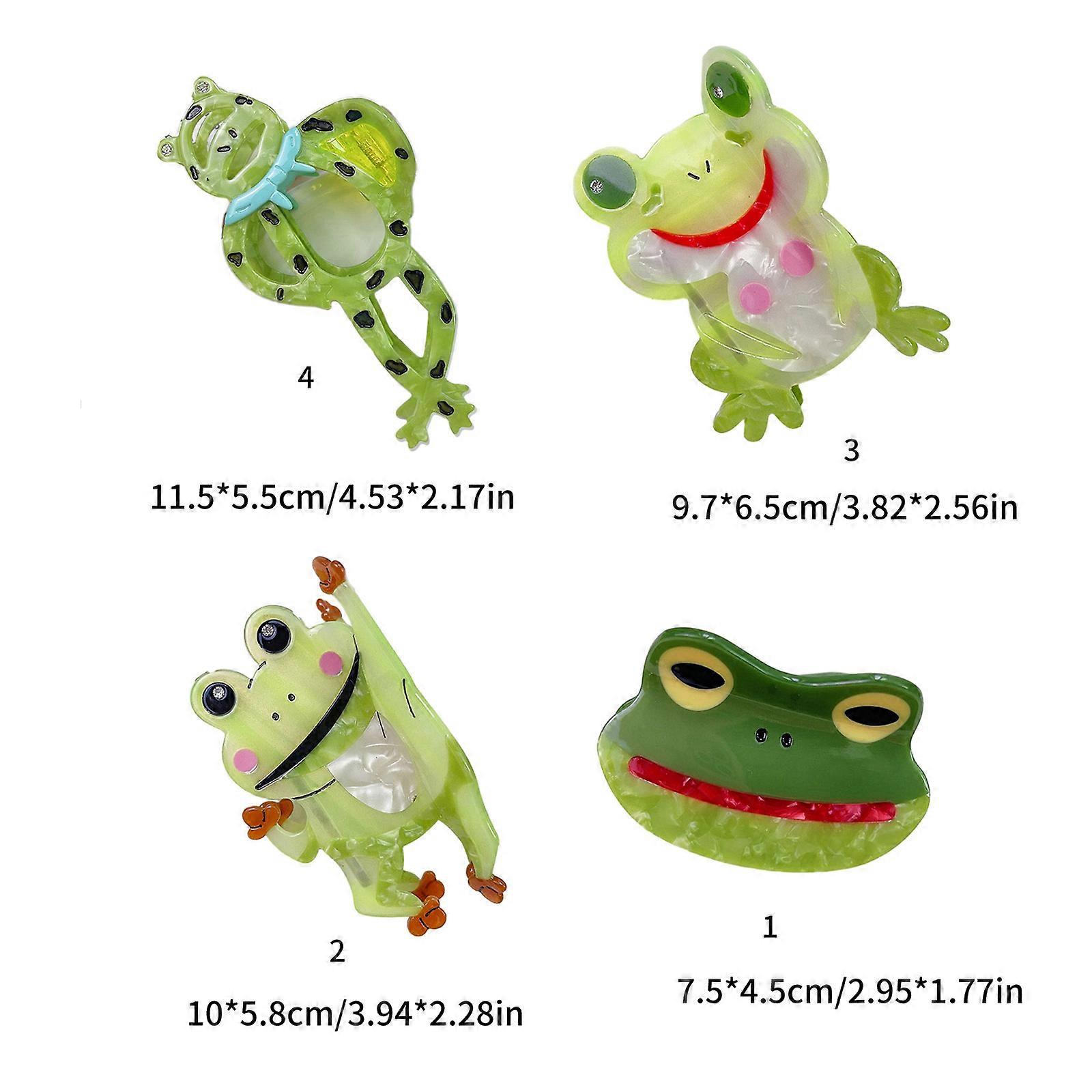 Girls Ponytail Holder Fun Hair Catch Y2K Headdress Cute Frog Harajuku ...