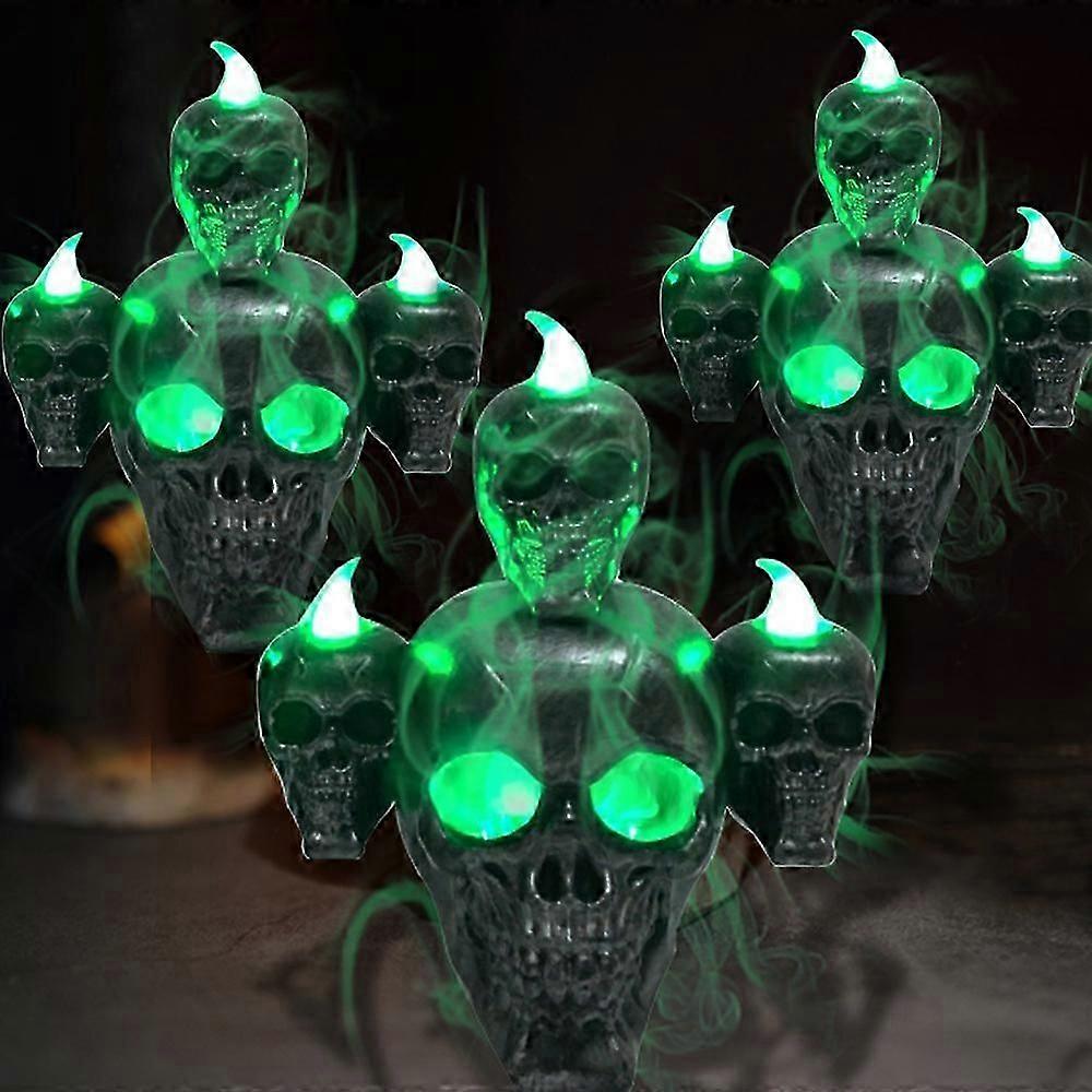 Halloween Skull Decorations, Skull Decorations, Scene with Lights ...