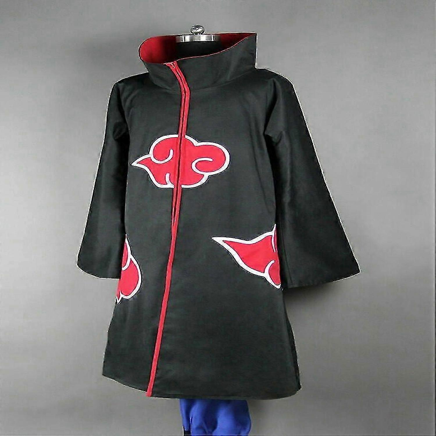 Naruto Akatsuki Tobi Uchiha Obito Robe Cloak Coat + Resin Mask Cosplay ...