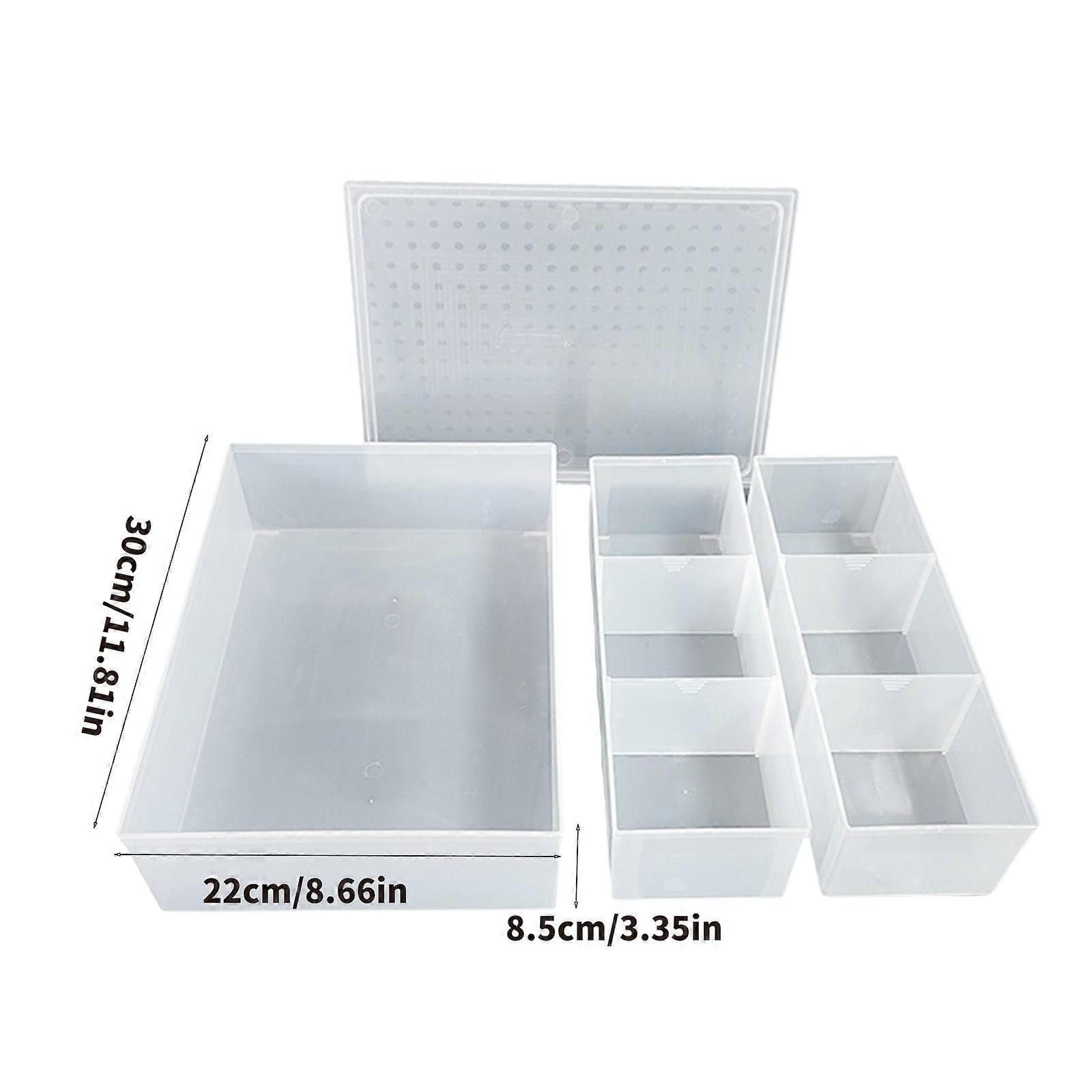 Space Saving Stackable Clear Plastic Storage Containers Box With ...