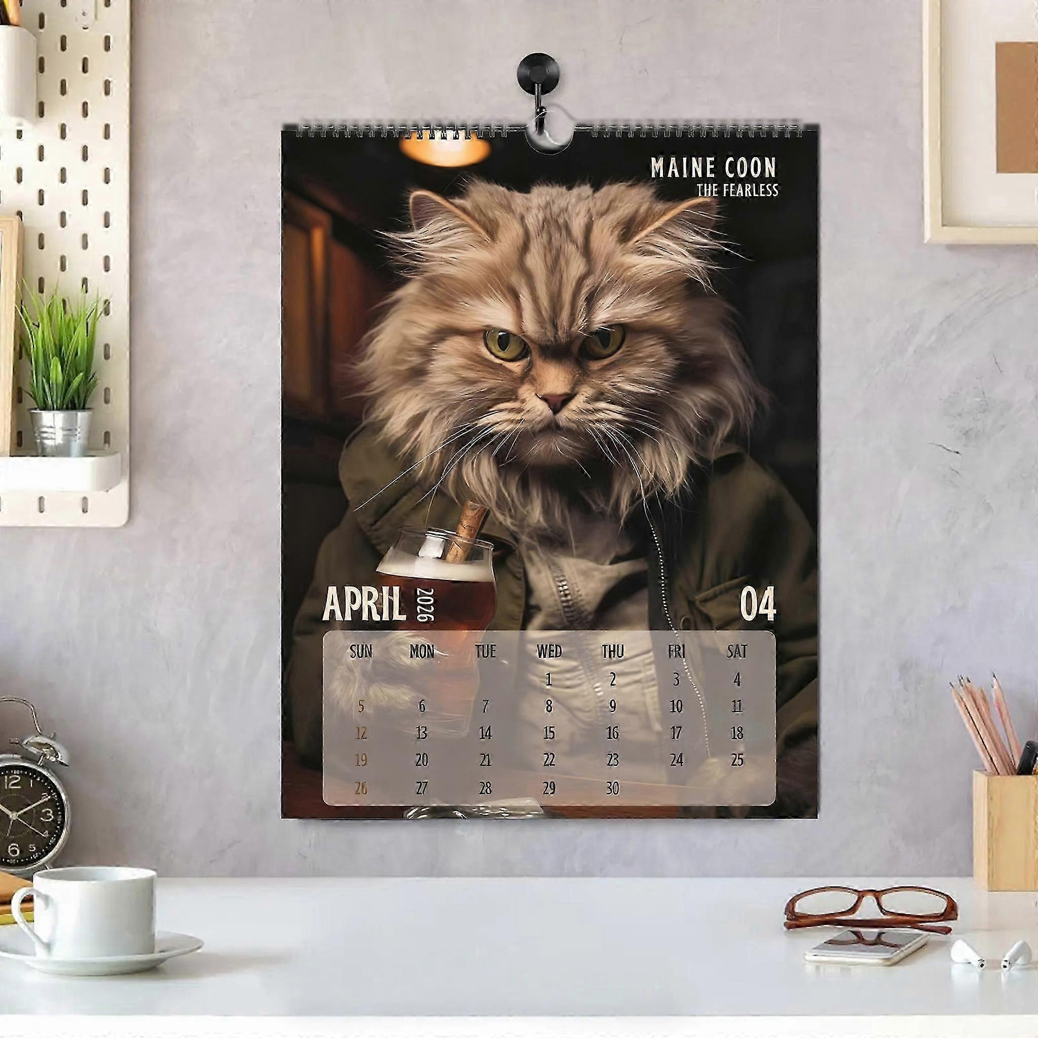 Funny Cat Calendar 2026 Year Planner Calendar 2026 Schedule Planner ...