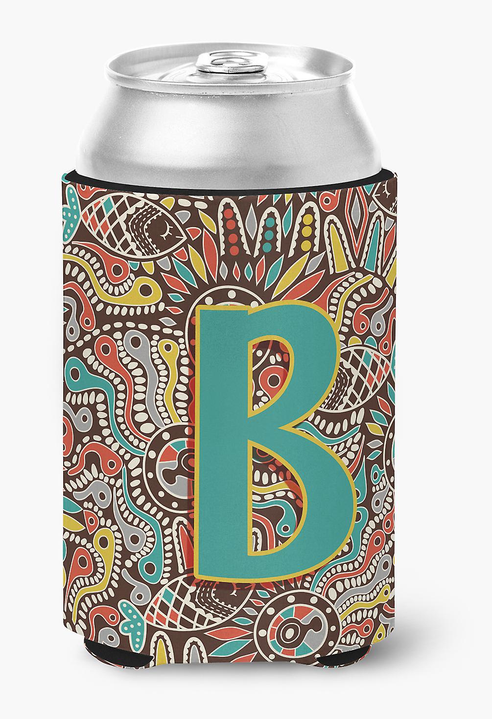 Letter B Retro Tribal Alphabet Initial Can or Bottle Hugger | Fruugo UK