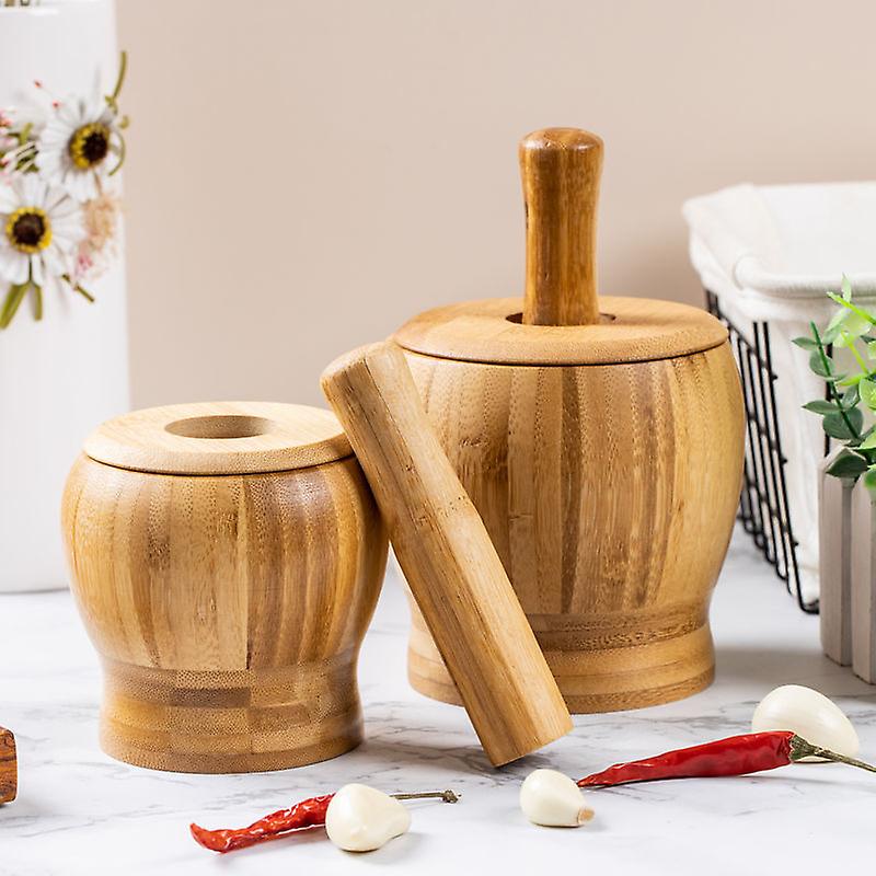 Mortar And Pestle Set With Lid Spice Grinder Tools For Herb Spice ...
