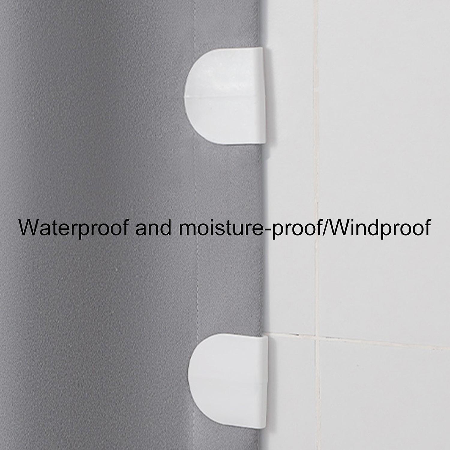 4Pcs Shower Curtain Clips Windproof Self Adhesive Easy Installation ...