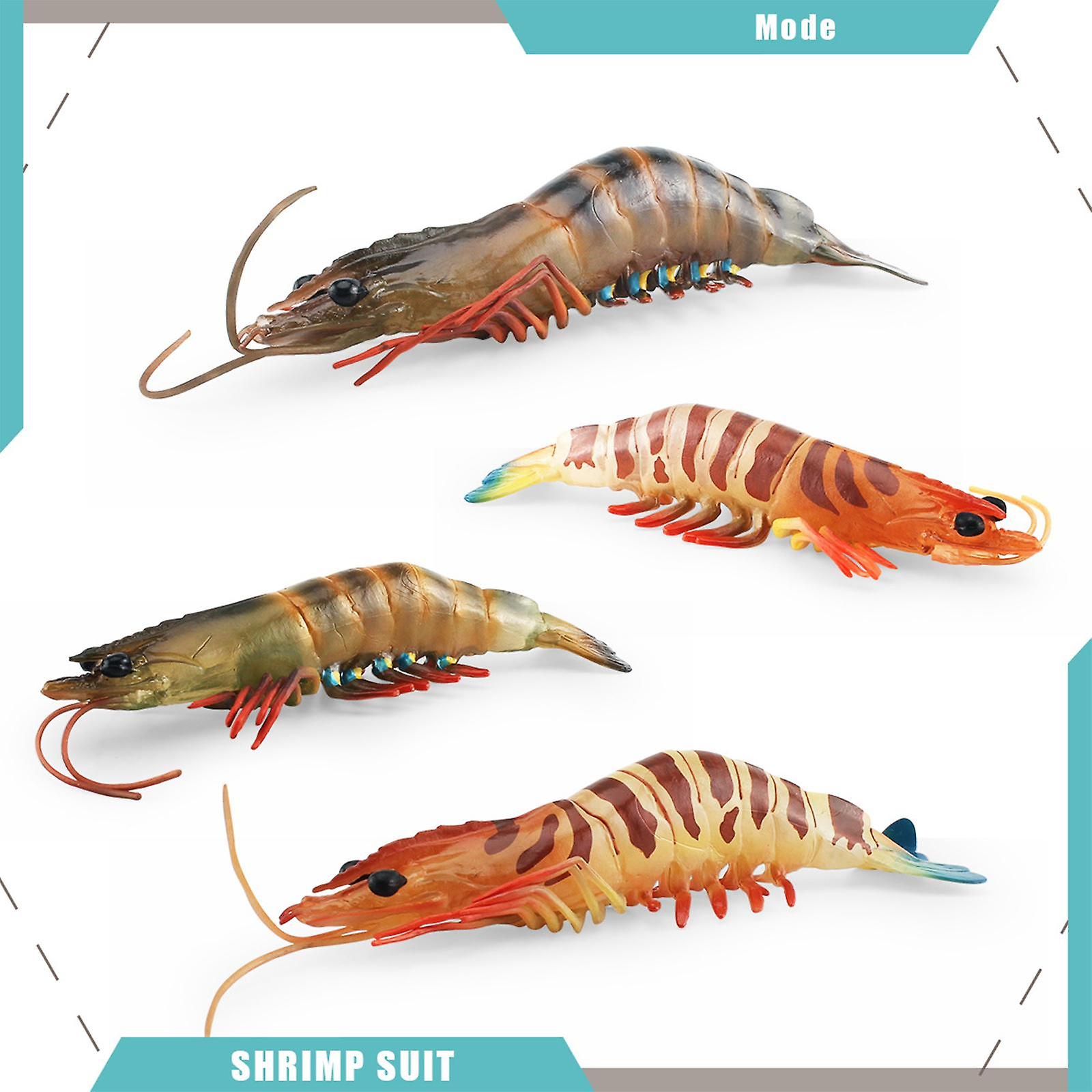 Realistic prawn Creatures Toy Figures Cognitive Early Learning for ...