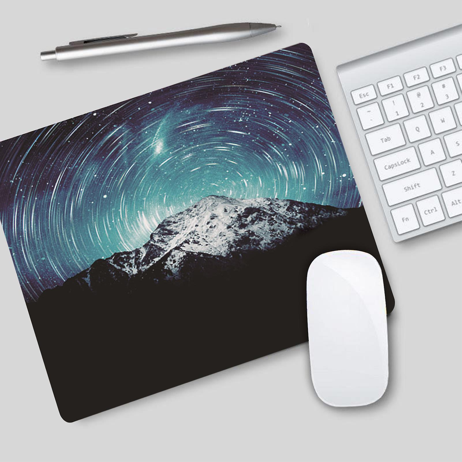 Fiauli Mouse Pad Ultra-thin Non-slip Smooth Surface Starry Sky Desk ...