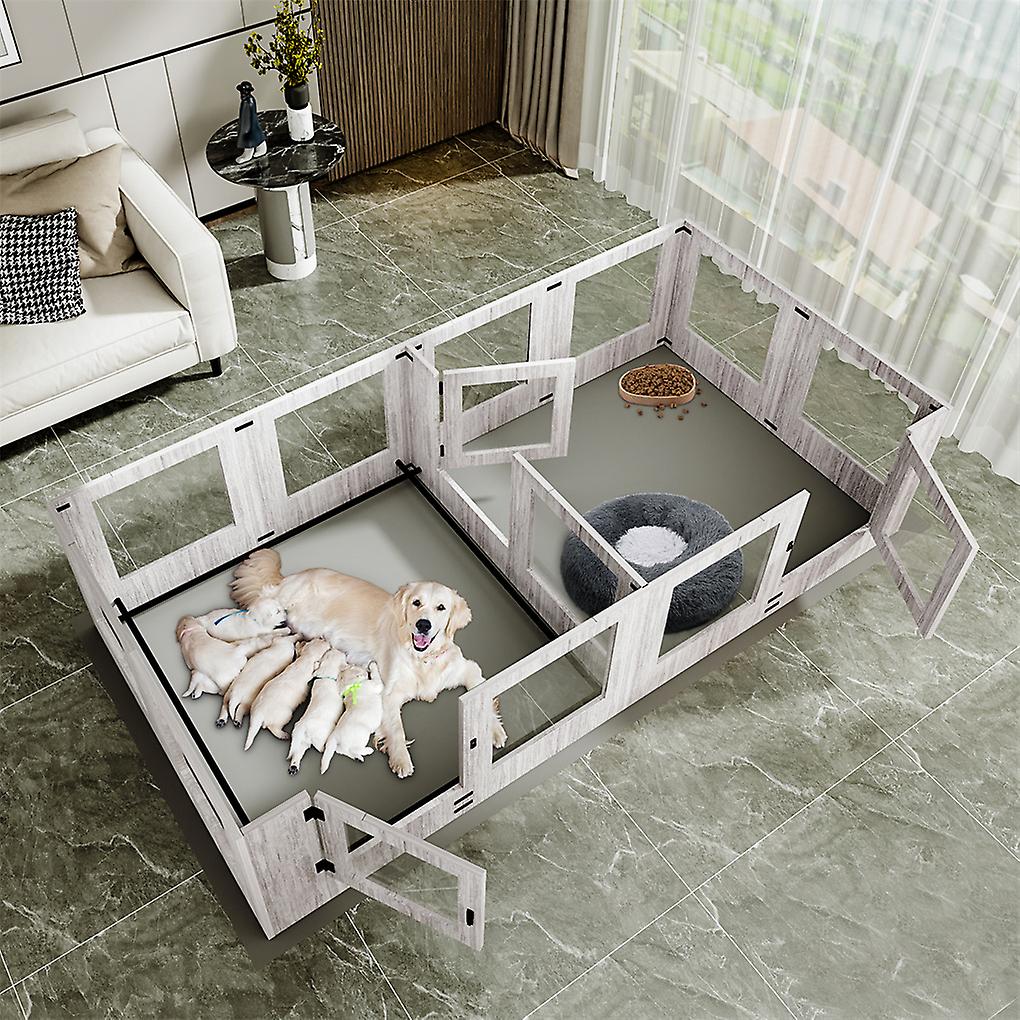 Bingopaw XXL Heavy Duty Dog Whelping Box Puppy Pen Shatter-proof ...