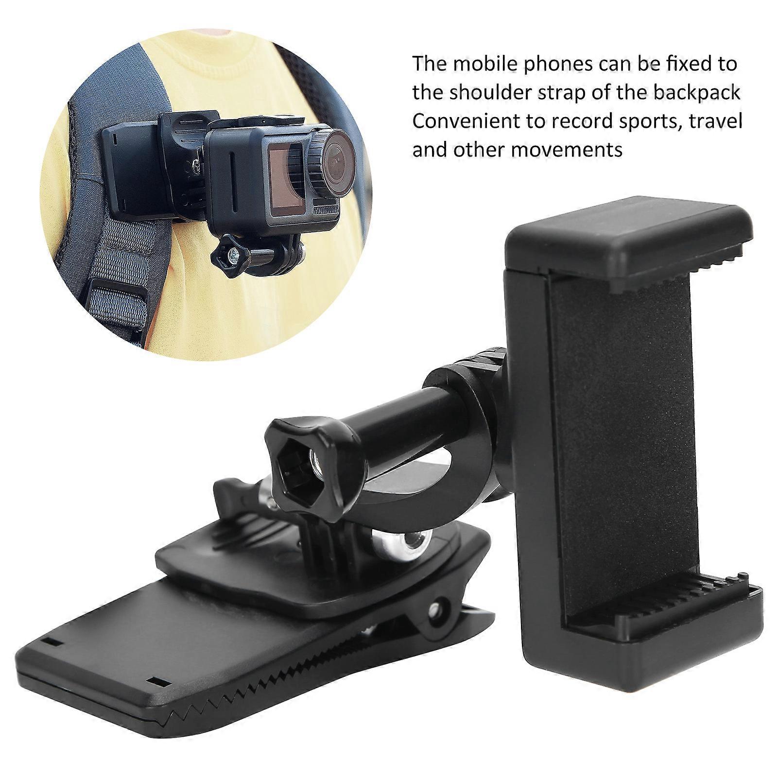 Universal Mobile Phone Backpack Fixed Bracket 360 Degree Rotary Phone ...