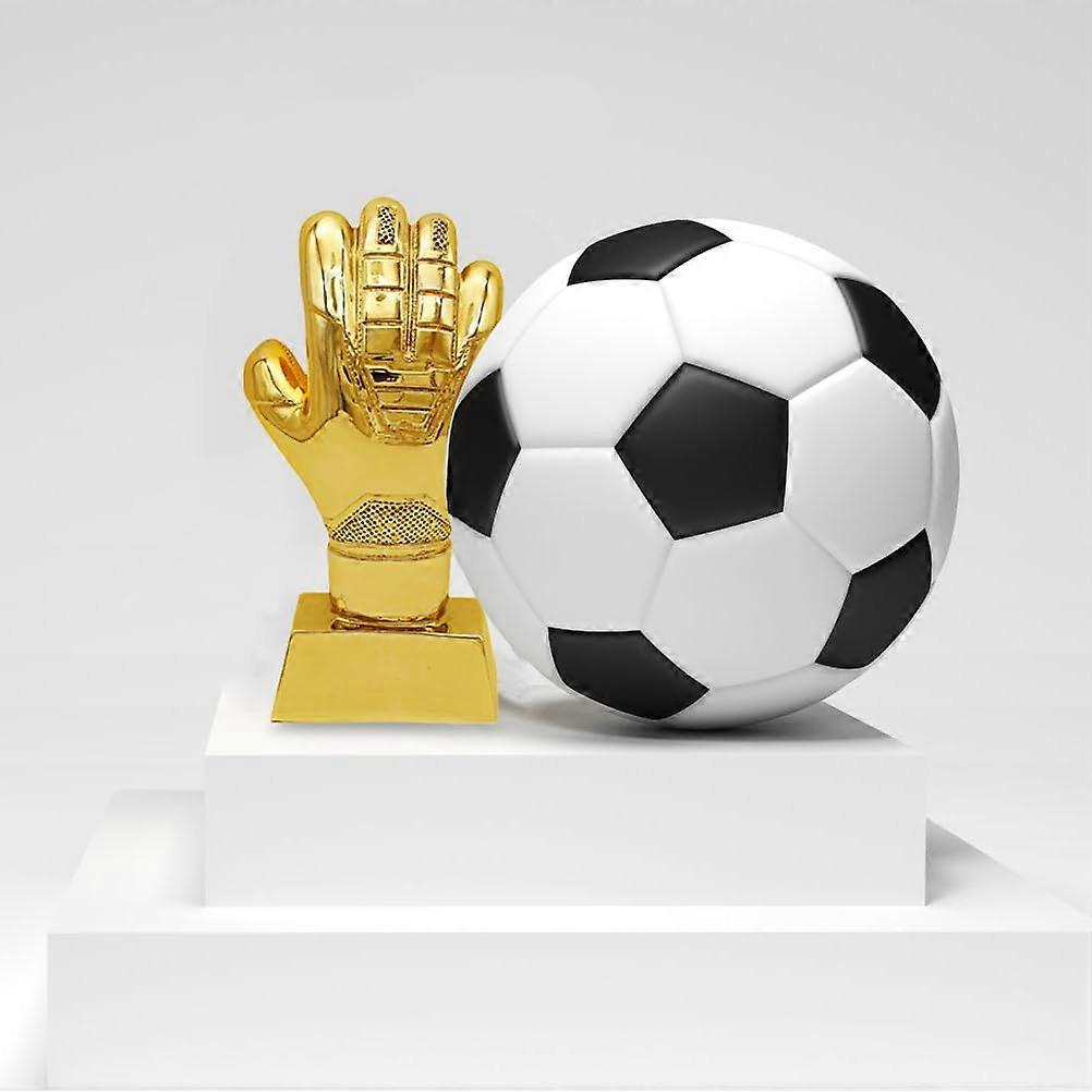 Football Glove Trophy Soccer Match Award Cups Trophy Props Abs Golden ...