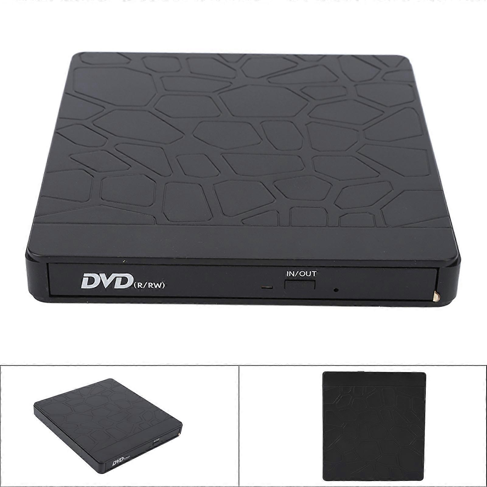 External CD DVD Drive Stone Pattern Portable USB TYPE C Optical Drive ...