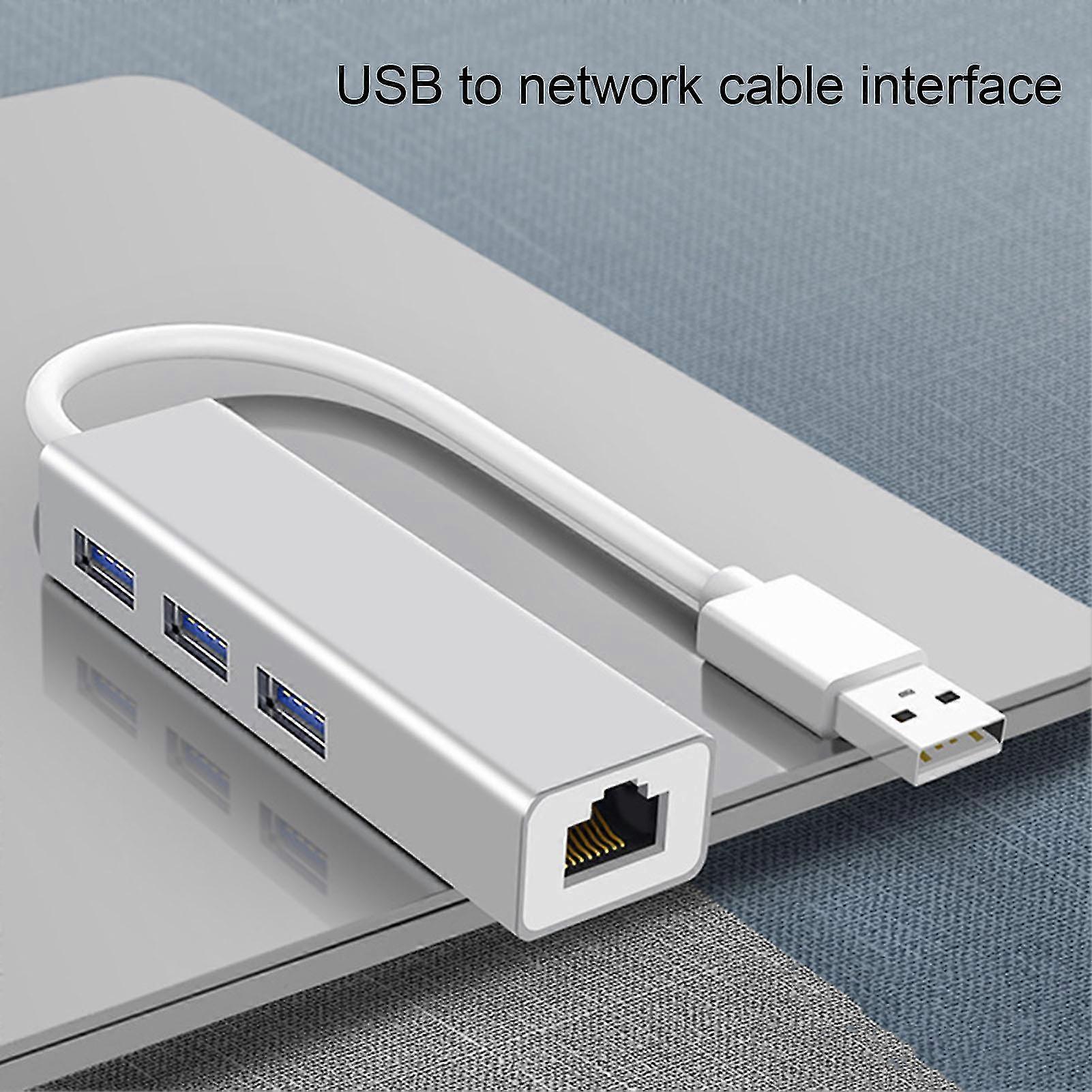 Ethernet Converter Multi-ports 3 Usb2.0 100m Aluminum Alloy Usb To Rj45 ...
