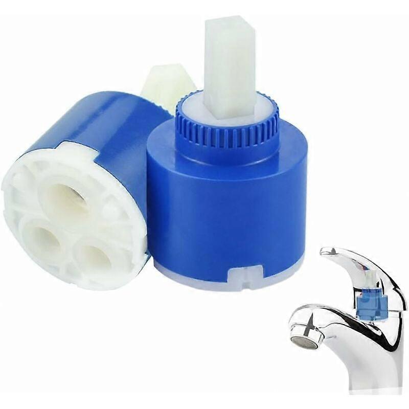 2 Pieces Ceramic Mixer Tap Cartridge Mixer Tap Cartridge 40mm Ceramic ...