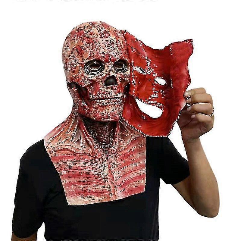 Halloween Mask Double-faced Latex Mask Full Head Scary Masks Party ...