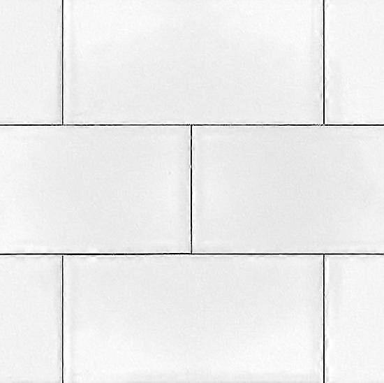White 3x6 Shiny Glossy Ceramic Subway Tile Splash Board Wall Floor ...